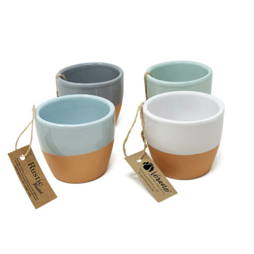 Classic Inca Red Plant Pots - Set of 3 | Verano Ceramics