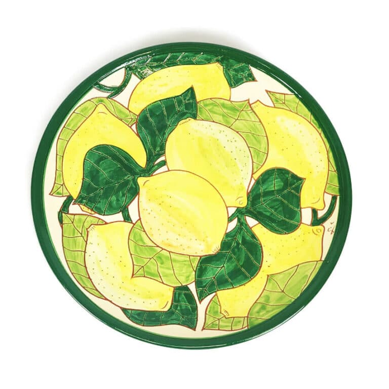 Lemons - Set of 2 Dinner Plates | Verano Ceramics