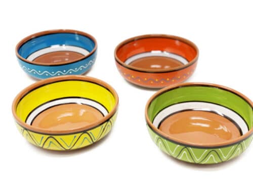 Fiesta - Set Of 4 Hand Painted Serving Bowls | Verano Ceramics
