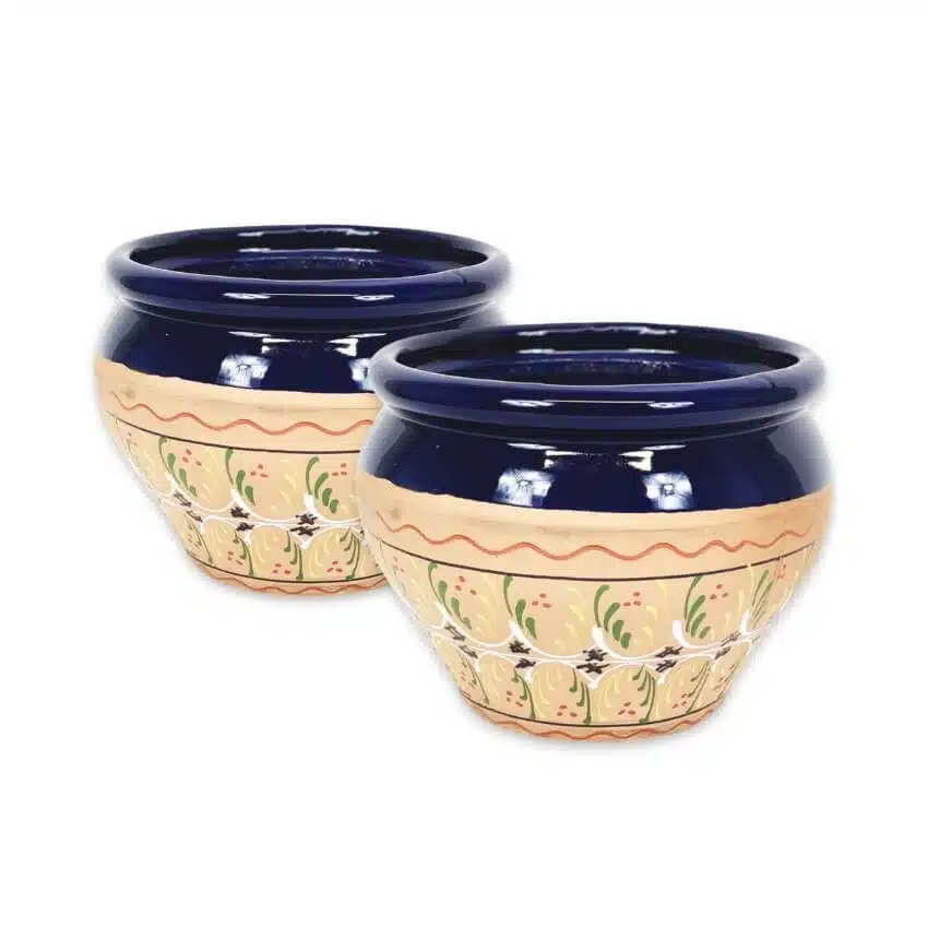 Bola Plant pot - Inca Blue | Verano Ceramics