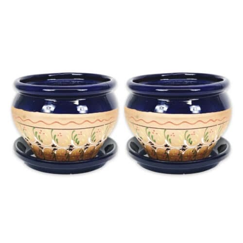 Bola Plant pot - Inca Blue | Verano Ceramics