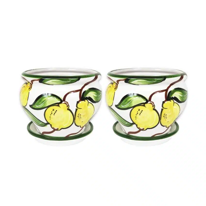 Bola Plant Pots - Lemons | Verano Ceramics