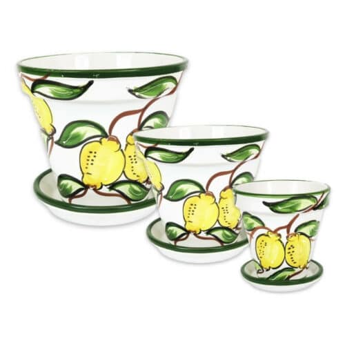 Classic Lemons Plant Pots | Verano Ceramics