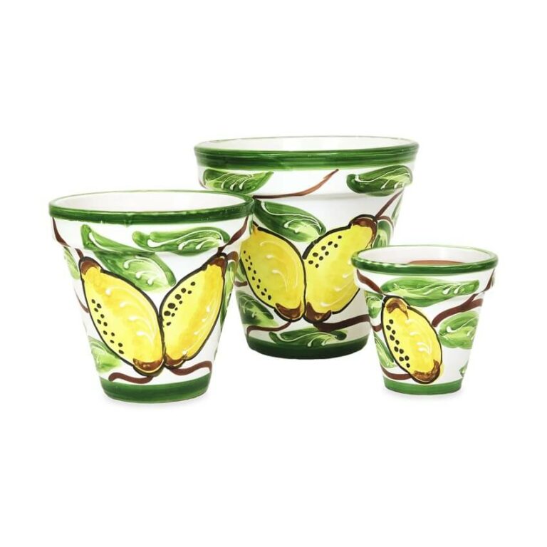 Classic Lemons Plant Pots | Verano Ceramics